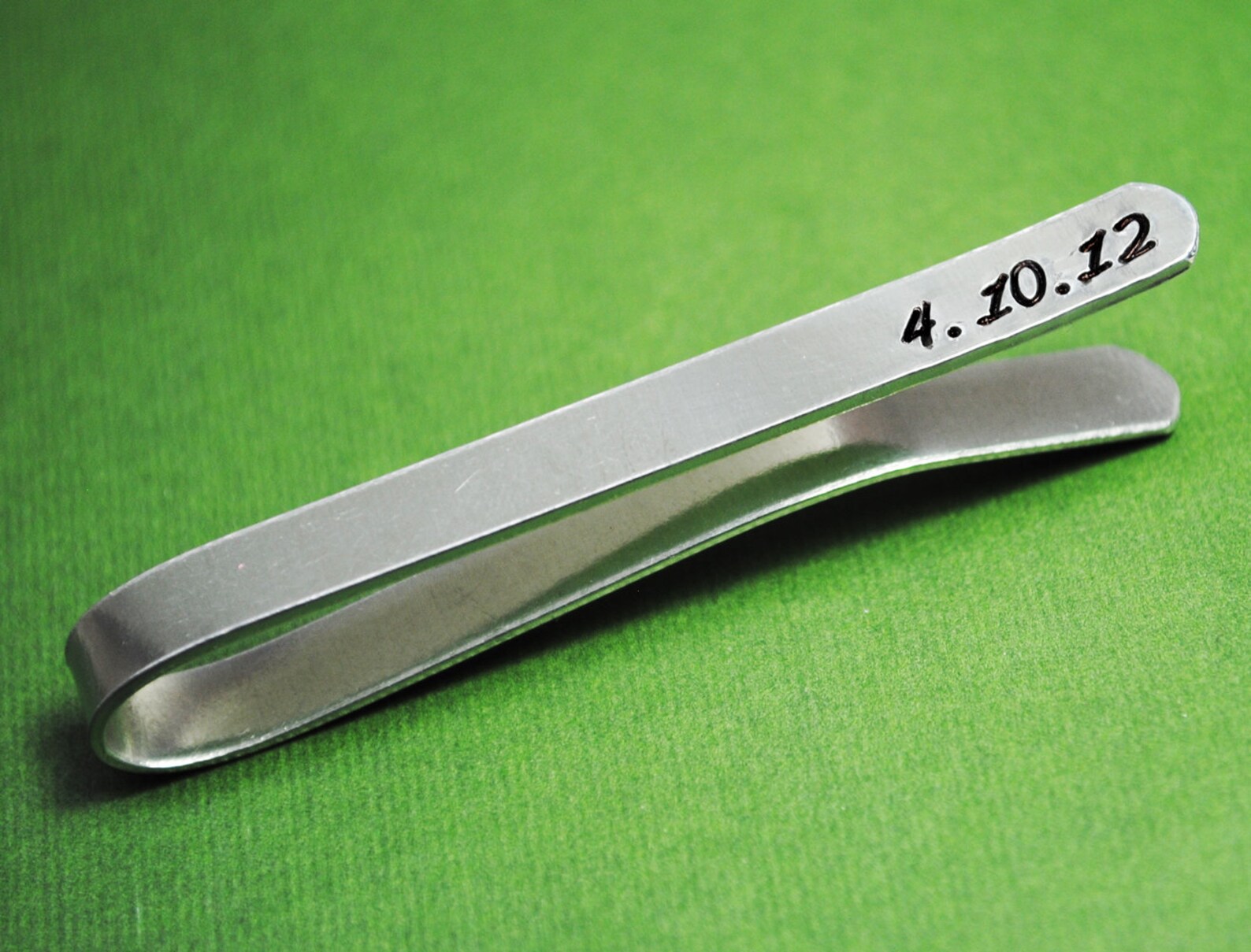 Custom Date Tie Bar Sturdy Aluminum Handmade and | Etsy