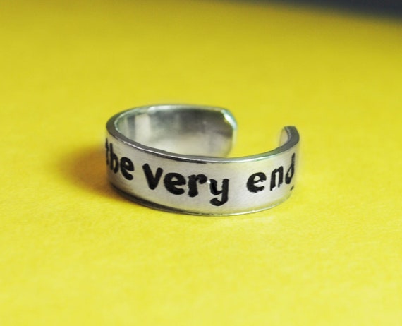 Until the Very End Hand Stamped Ring in Aluminum Copper | Etsy