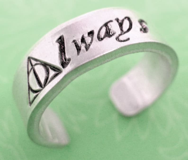 One Custom Handstamped Ring . Made to Order Just for YOU - Etsy