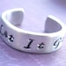 One Custom Handstamped Ring . Made to Order Just for YOU - Customizable ...