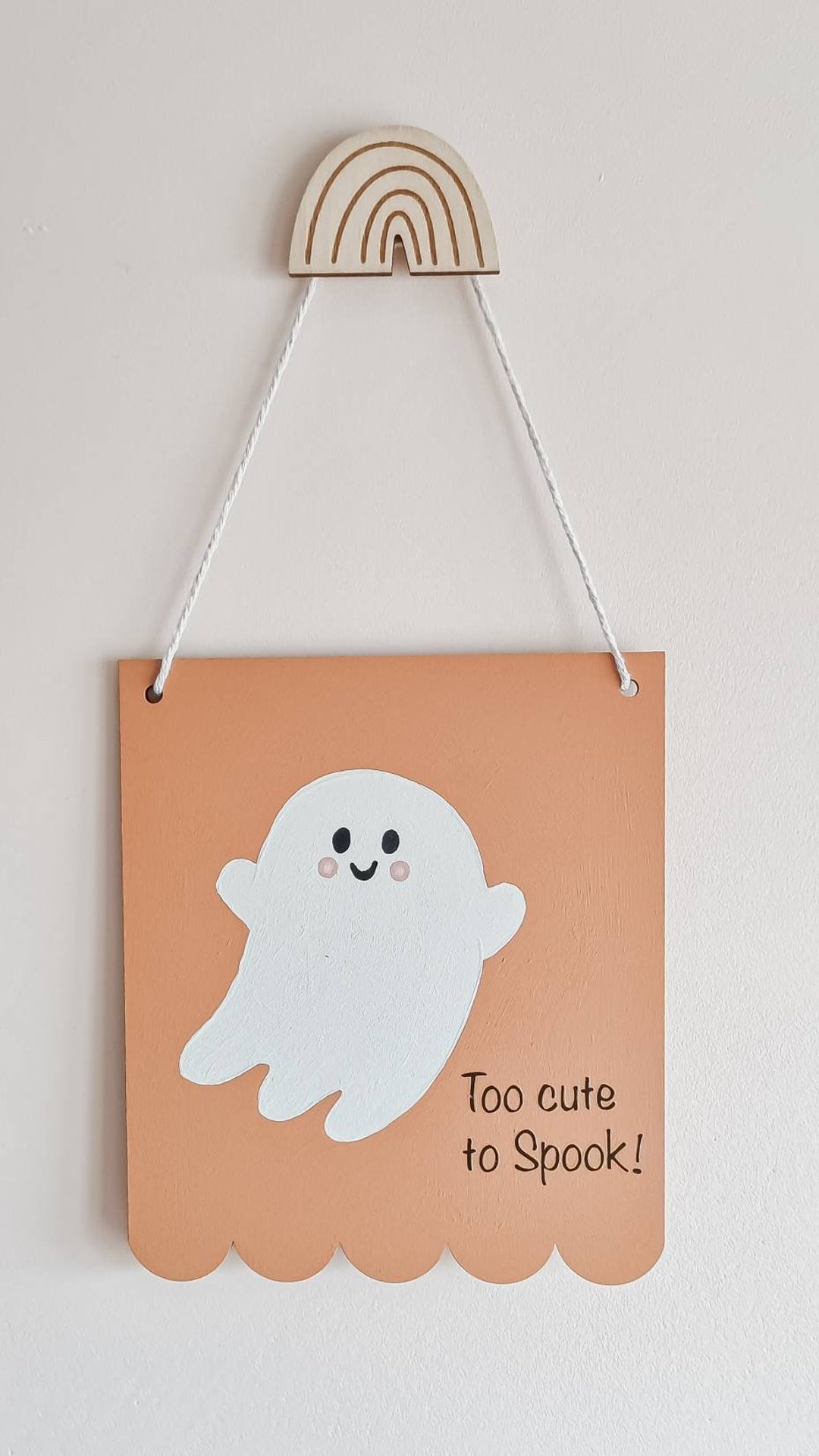 Halloween Pennant Flag Ghost Pennant Wall Decor - Etsy