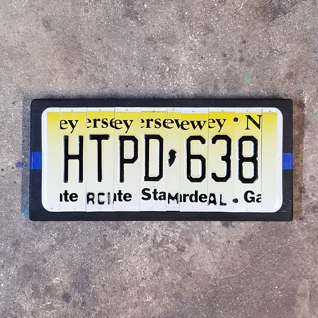 Thin Blue Line License Plate Sign - Etsy