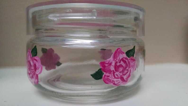 Rose Jar With Lid - Etsy