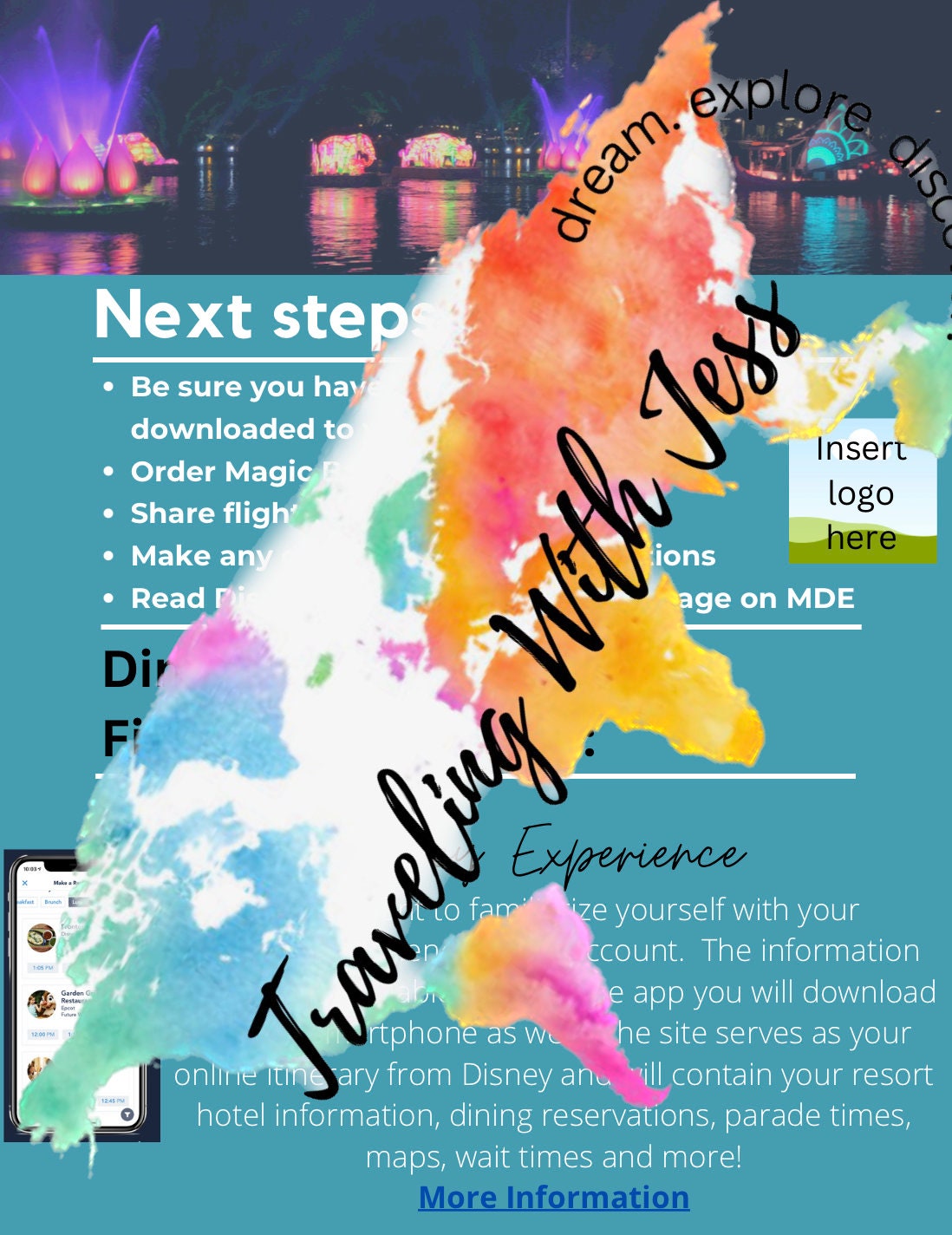 WDW Handbook All You Need to Know Packet Travel Agent File Canva ...