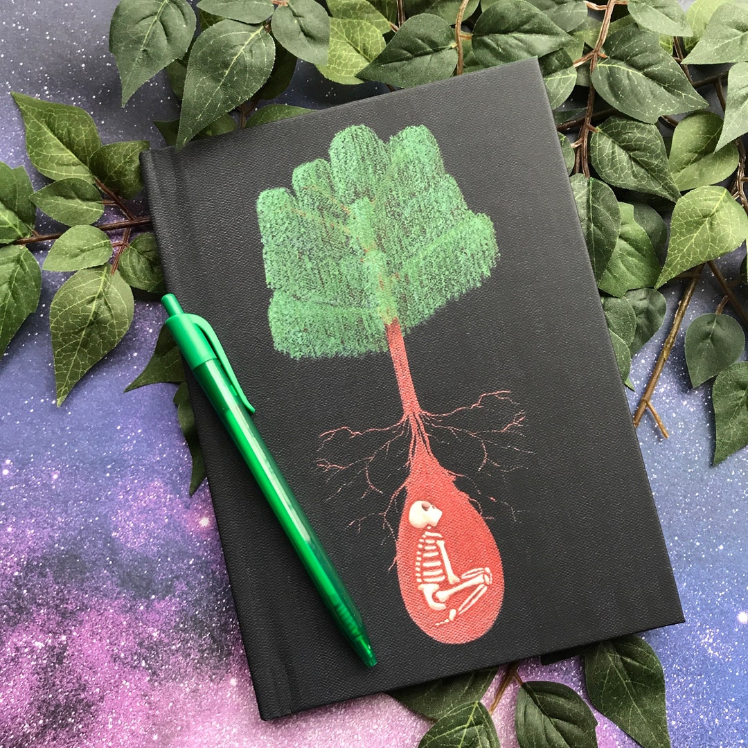 Skeleton Journal // Hardcover Journal, Memento Mori, Death Theme ...