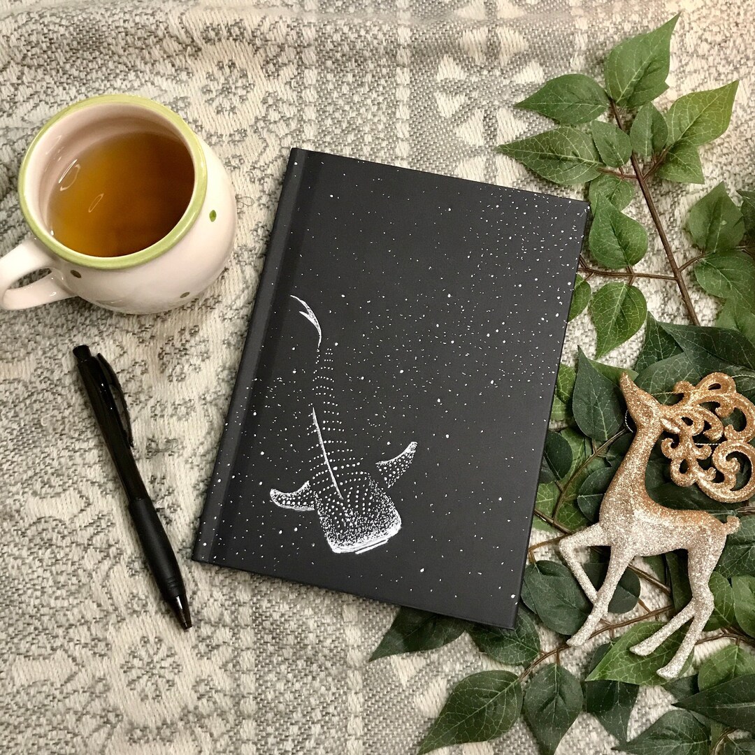 Whale Shark Journal // Dreamy Lined Journal With Deep Sea or Night Sky ...