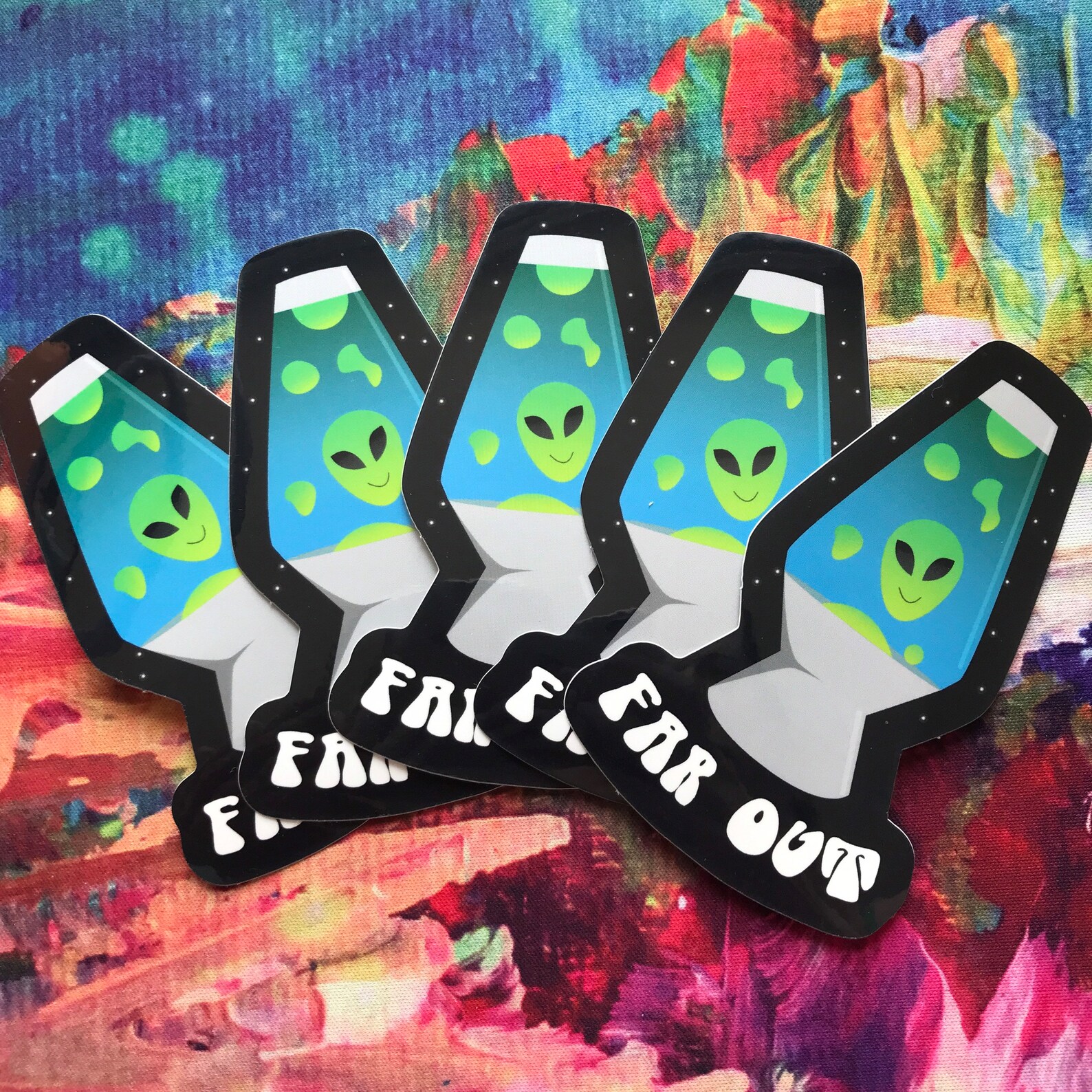 Alien Lava Lamp Sticker // Far Out Outer Space Decal - Etsy