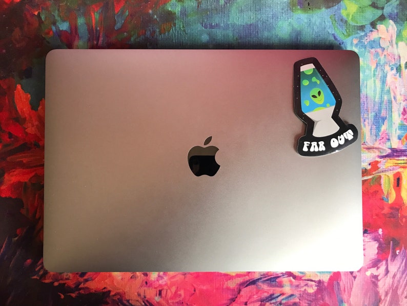 Alien Lava Lamp Sticker // Far Out Outer Space Decal - Etsy