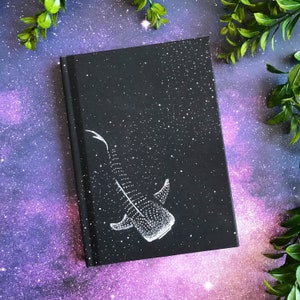 Whale Shark Journal // Dreamy Lined Journal With Deep Sea or Night Sky ...