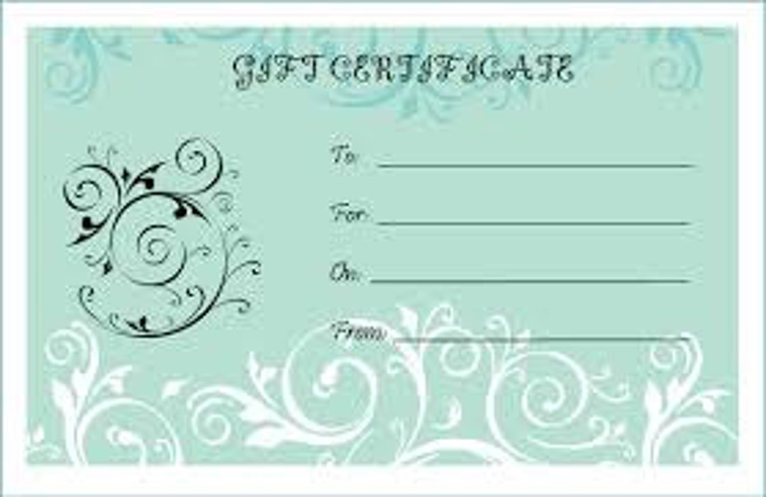 PIXIE GIFT CERTIFICATES Great for Christmas, Birthday, Special Occasion ...