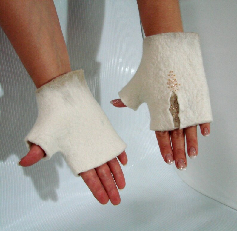 Finger Less Gloves of Fine Merino Wool - Etsy