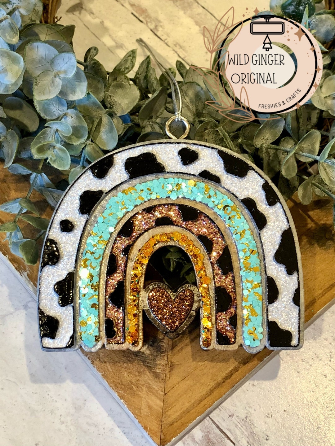 Made to Order Cow Print Rainbow Freshie | Rainbow Freshie | Freshies ...