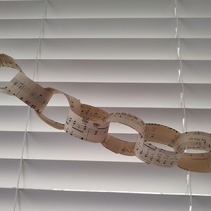 Vintage Music Paper Chain Garland Kit - Etsy