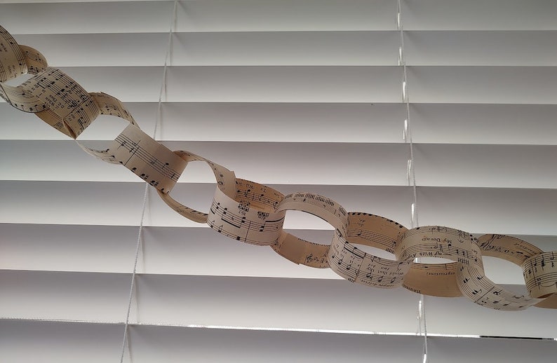 Vintage Music Paper Chain Garland Kit - Etsy
