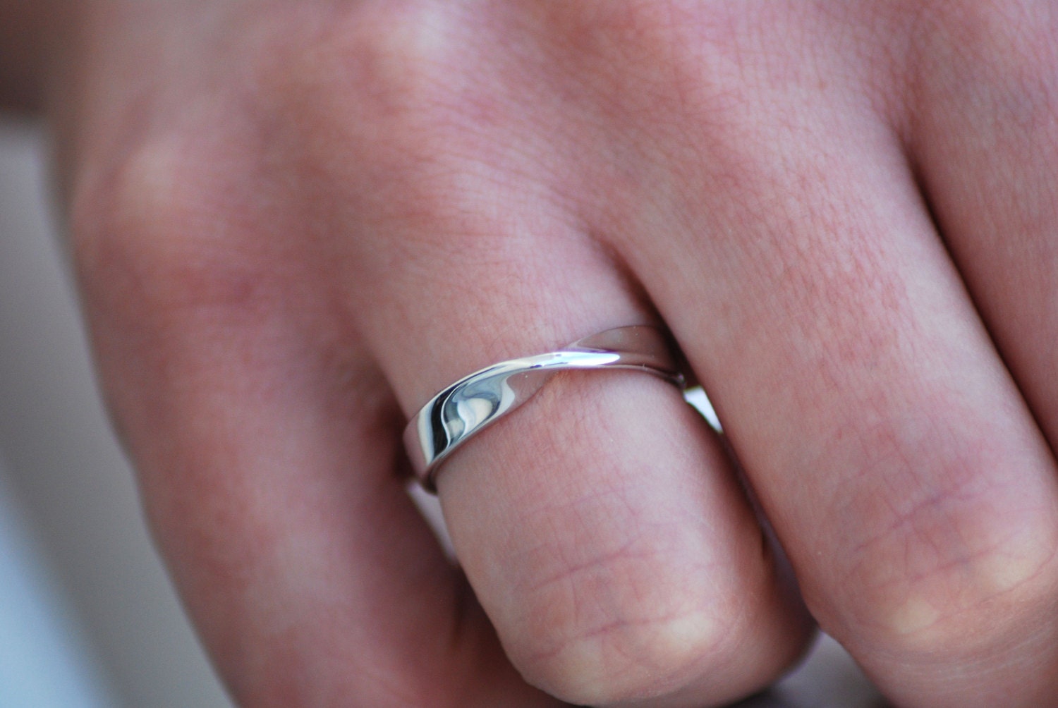 Mobius Ring Sterling Silver Ring 9k Mobius Ring Solid Gold | Etsy