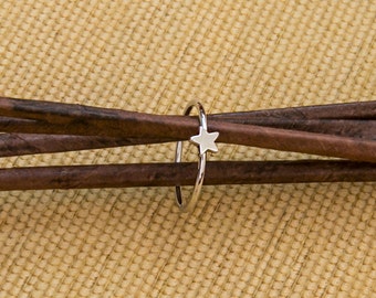 Tiny Star Ring | Etsy