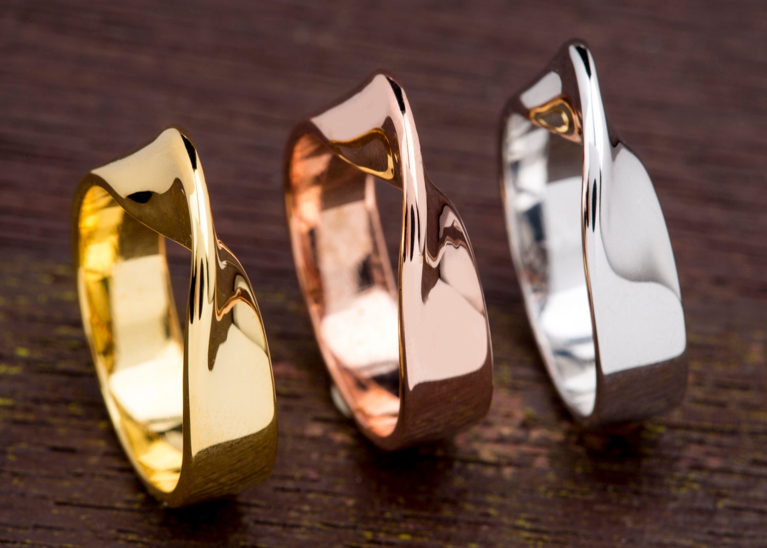 Mobius Ring Sterling Silver Ring 9k Mobius Ring Solid Gold - Etsy