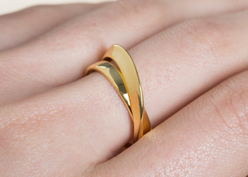 Mobius Ring Sterling Silver Ring 9k Mobius Ring Solid Gold - Etsy