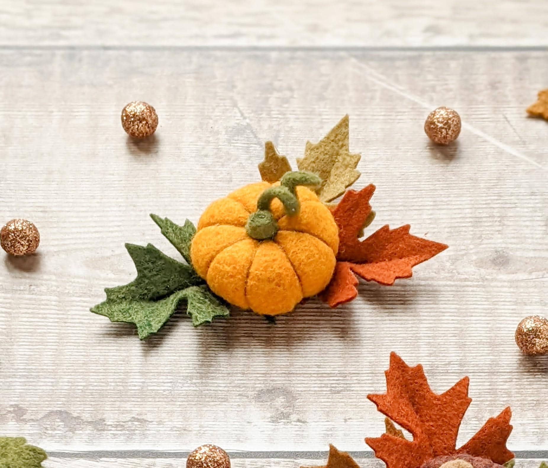 Autumn Headband, Pumpkin Hair Piece, Orange Hair Accessory, Fall Crown ...