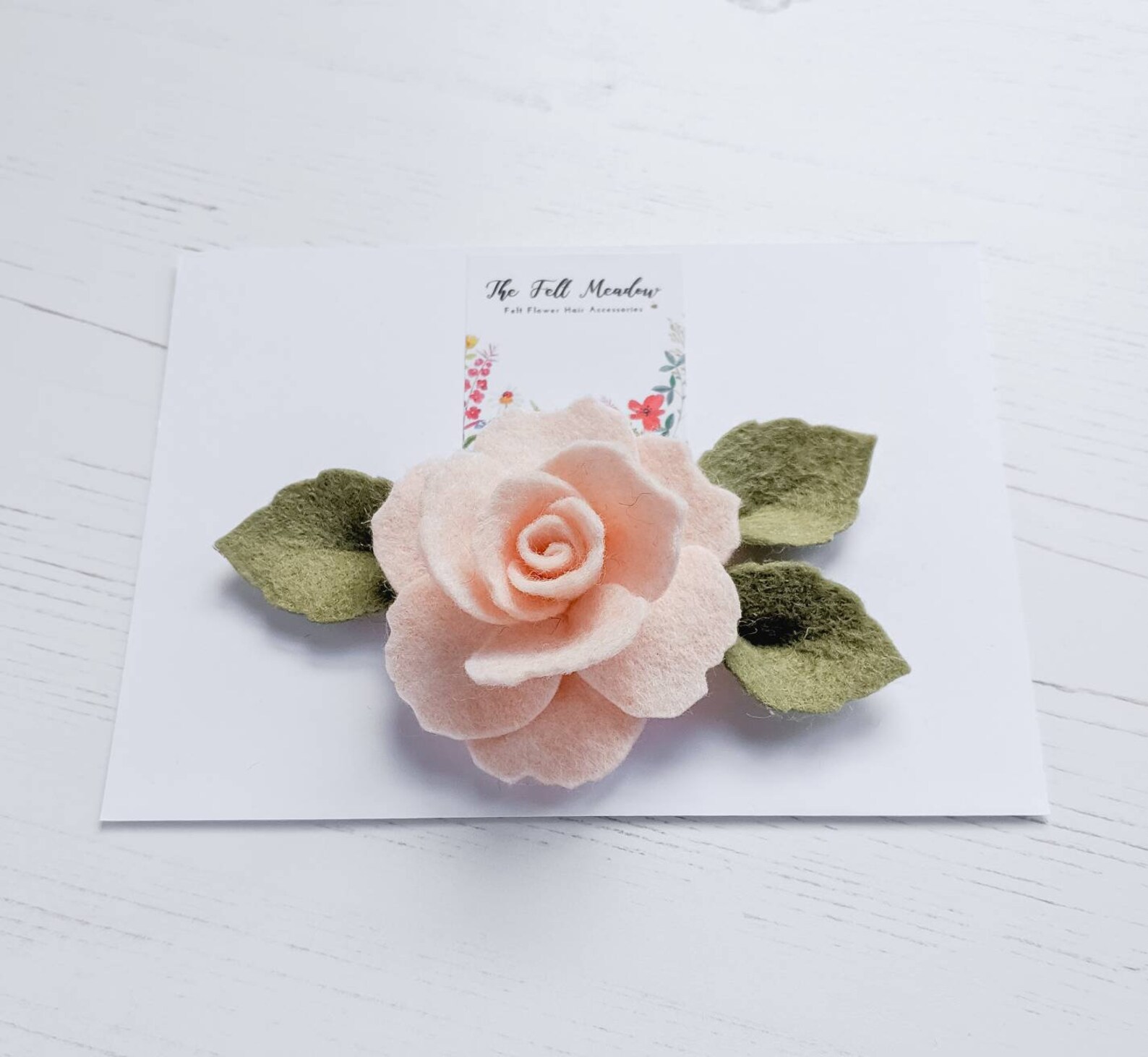 Pink Rose Hair Clip, Felt Roses Hair Clips, Floral Hair Clips, Toddler ...