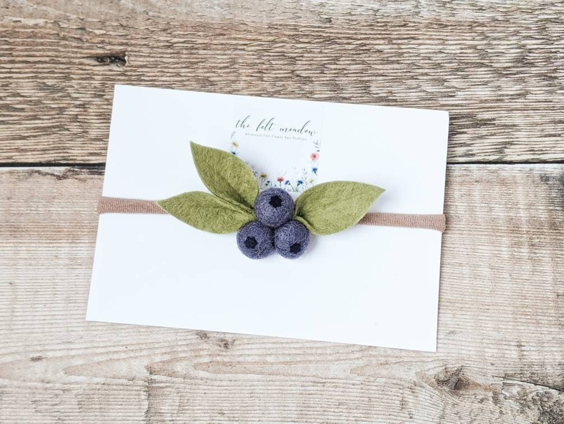 Blueberries Hair Clip Felt Blueberry Headband Fruit Hair - Etsy