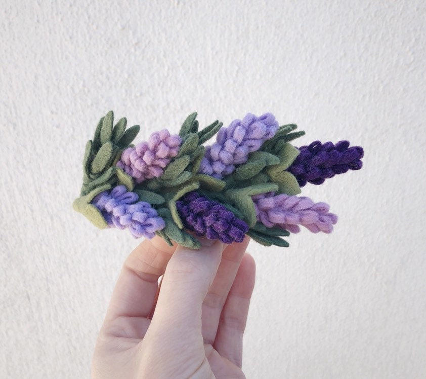 Felt Lavender Headband, Purple Hair Accessory, Lilac Headband, Lavender ...