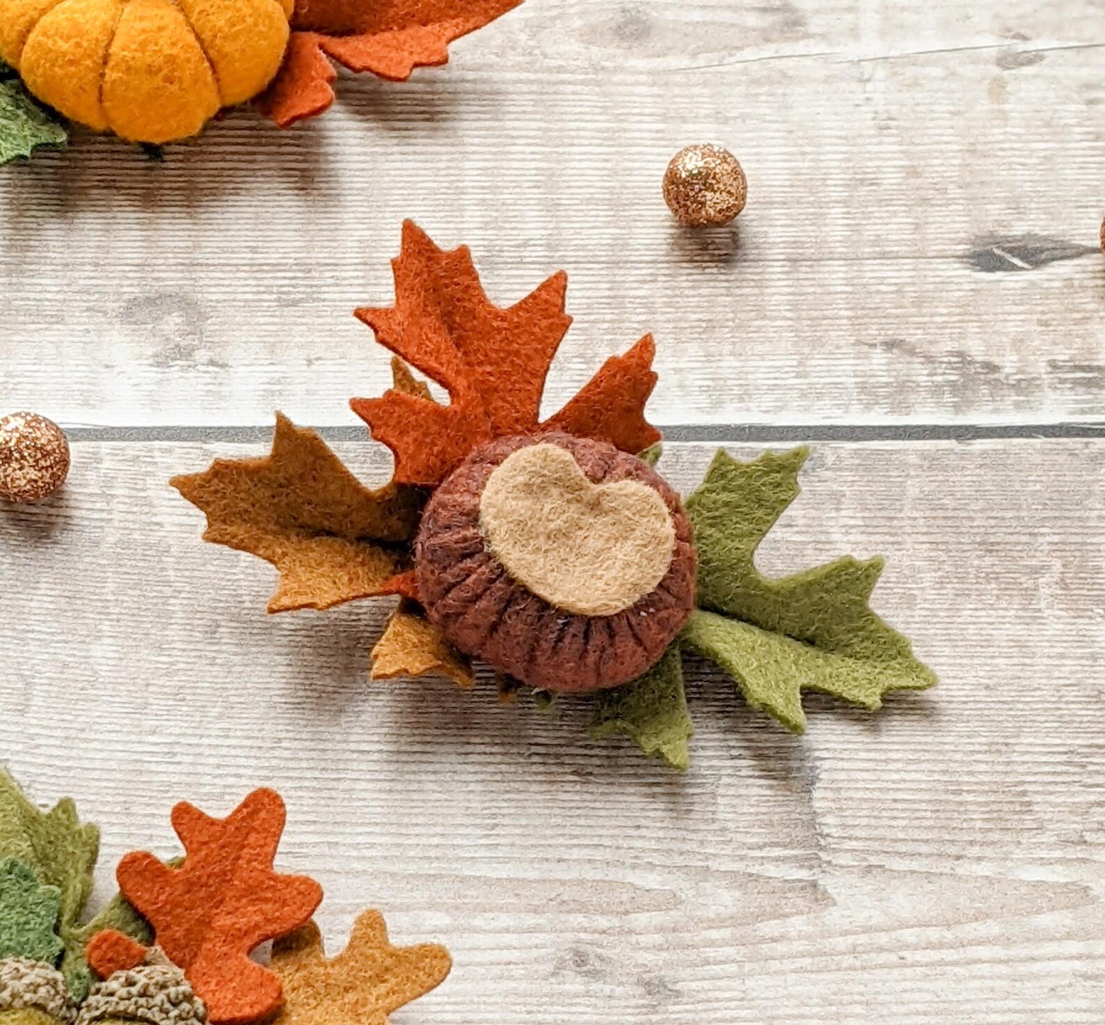 Autumn Headband, Pumpkin Hair Piece, Orange Hair Accessory, Fall Crown ...