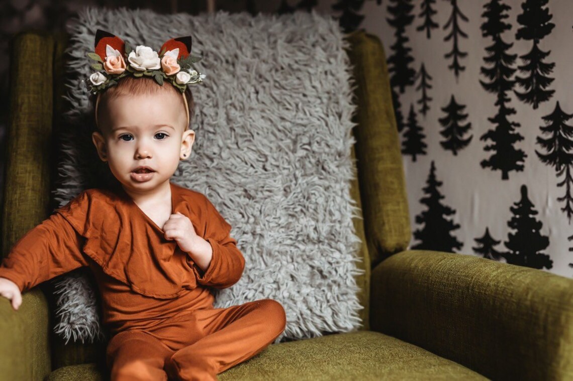 Baby Fox Headband, Fox Ears Headband, Woodland Headpiece, Animal Ears ...