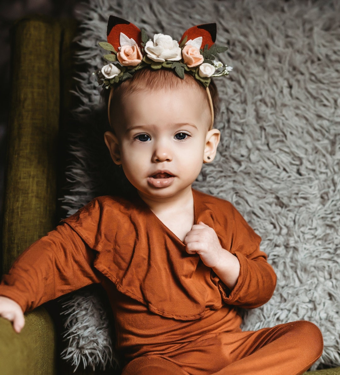 Baby Fox Headband, Fox Ears Headband, Woodland Headpiece, Animal Ears ...
