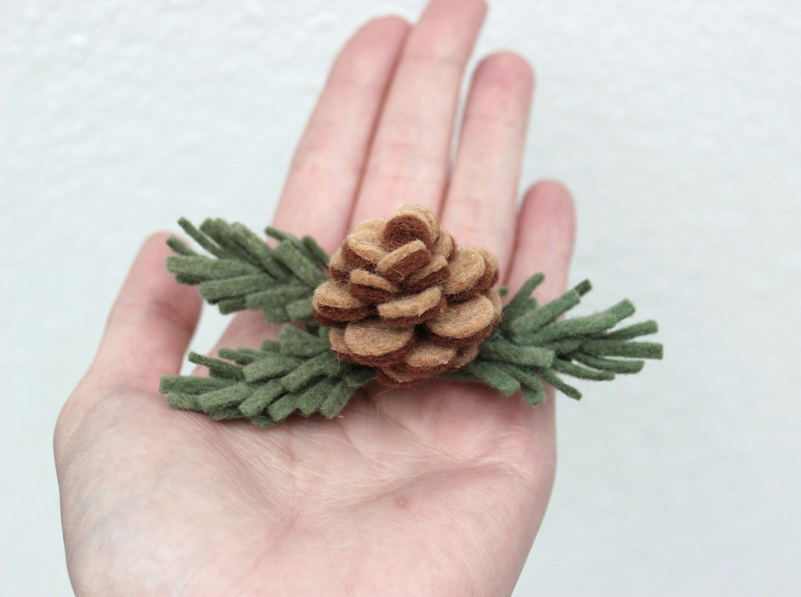 Pine Cone Hair Clip Christmas Girl Gift Novelty Hair Clip | Etsy