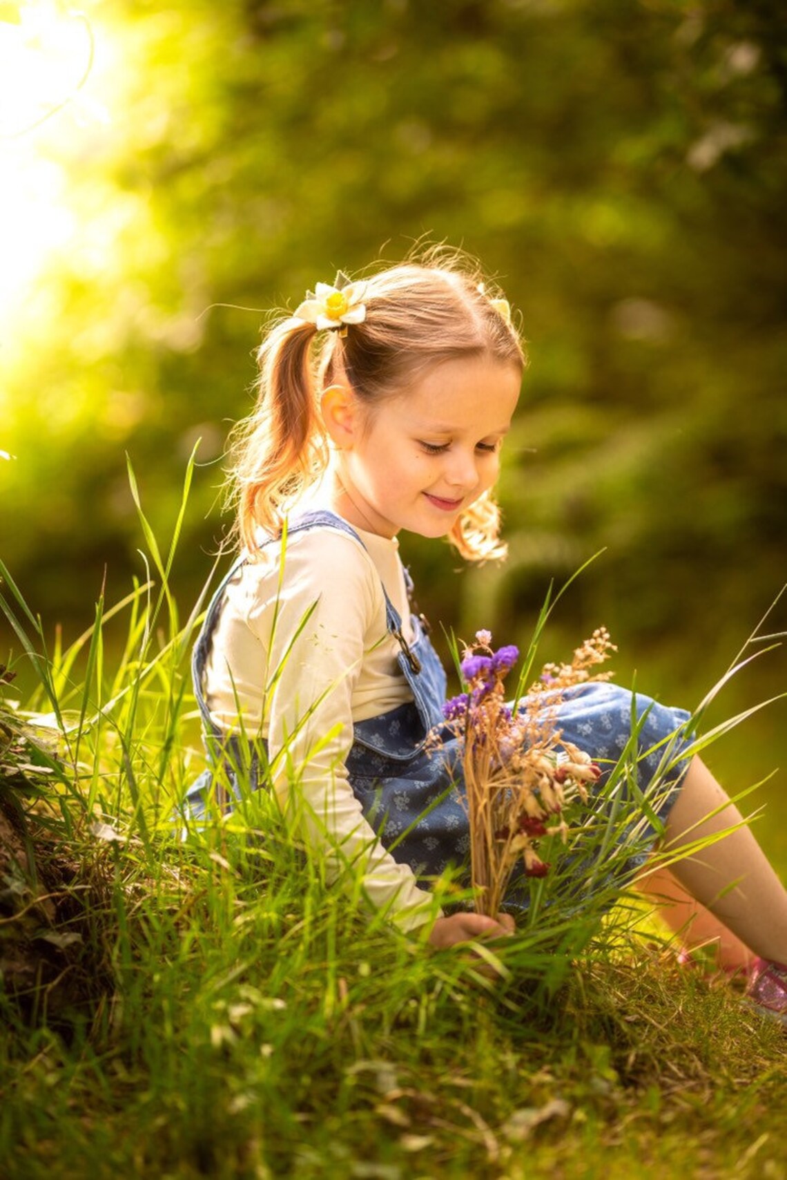 Daffodil Hair Clip Set Daffodil Hair Clips Floral Hair | Etsy