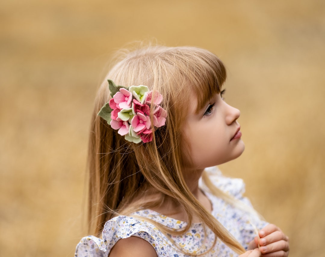 Hydrangea Hair Clip, Boho, Hydrangea Headband, Summer Photo Shoot ...