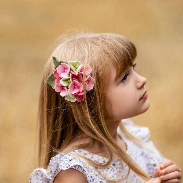 Hydrangea Hair Clip - Etsy