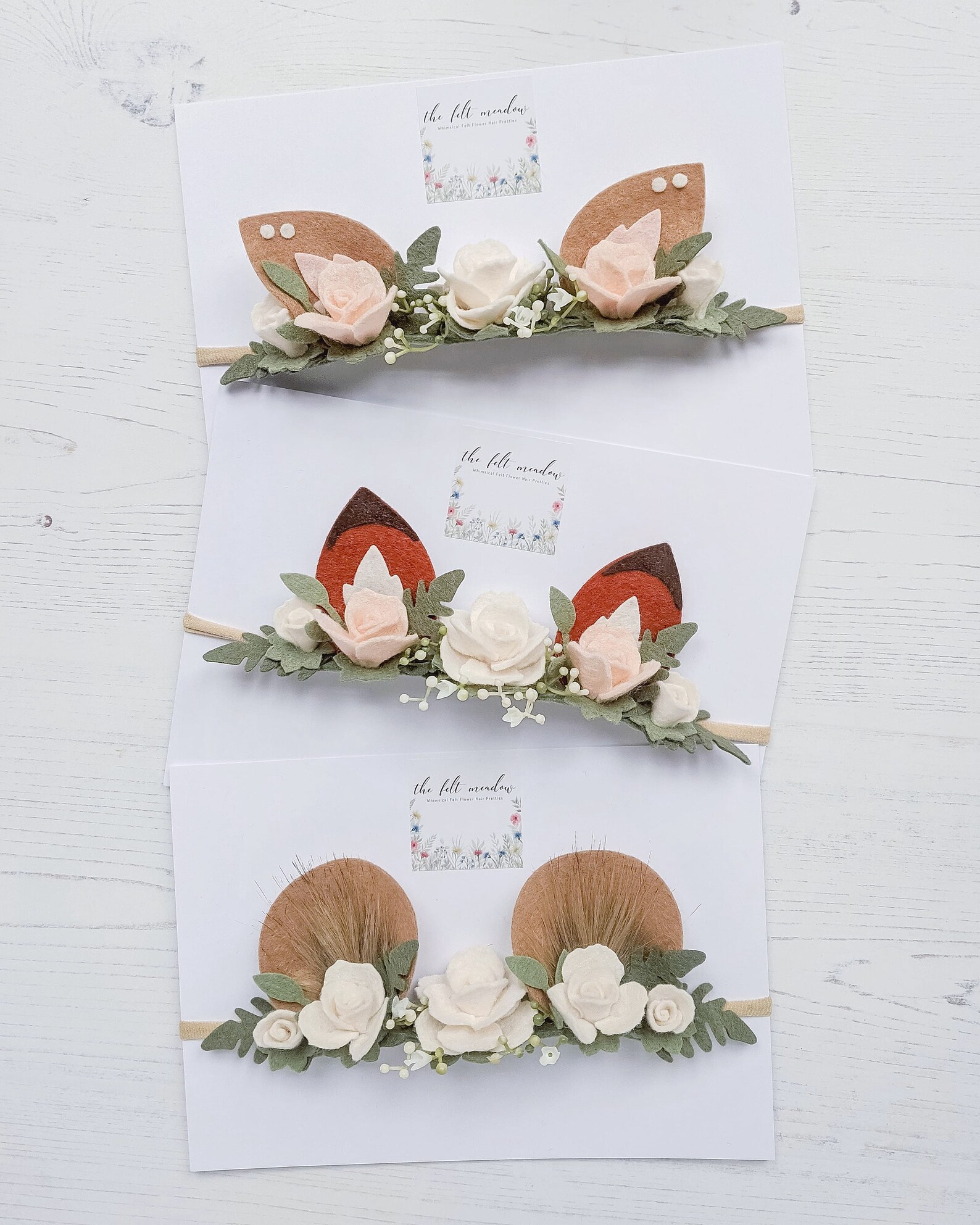 Baby Deer Headband, Deer Ears Headband, Woodland Headpiece, Blush Pink ...