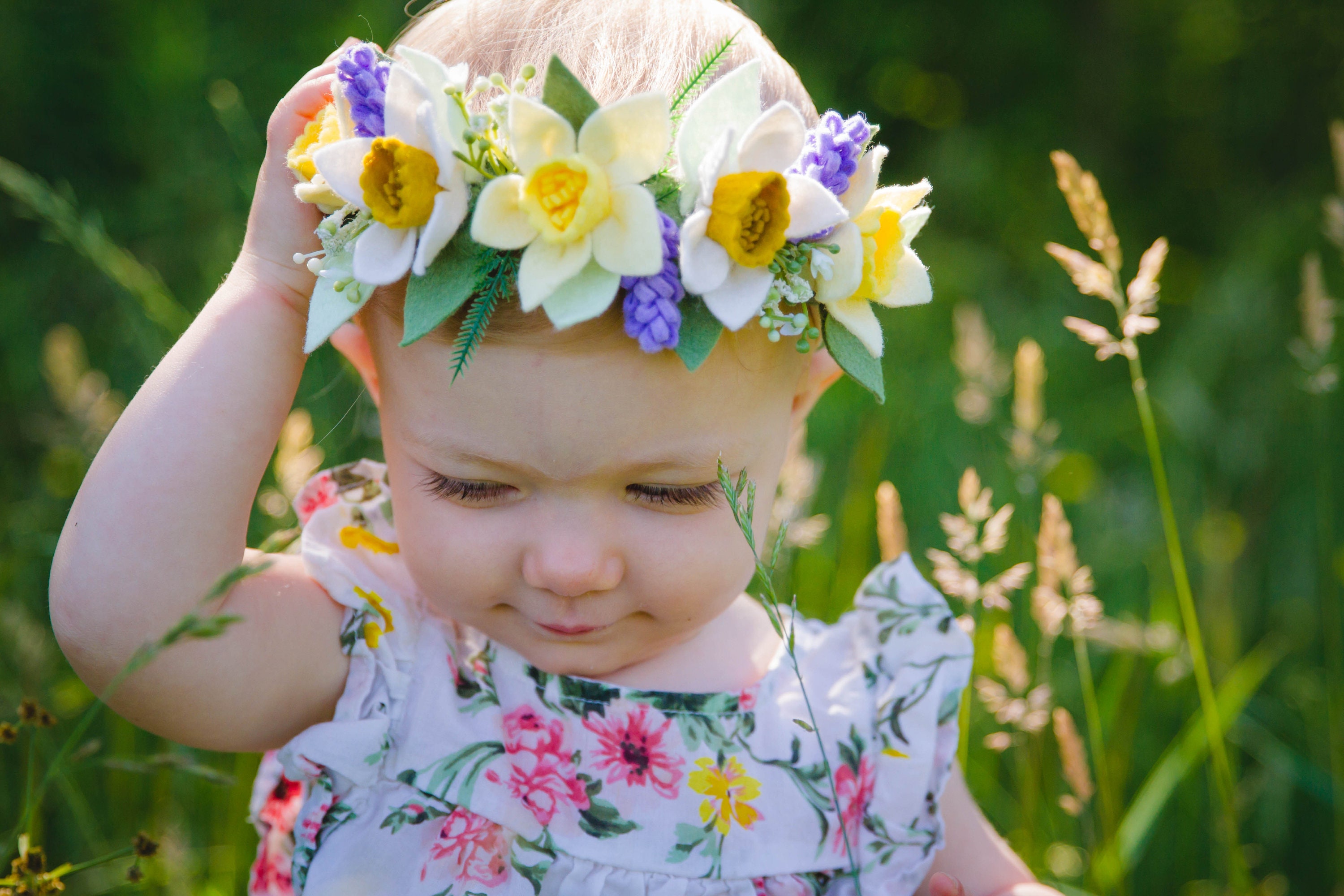 Spring Daffodil Headband Floral Headband Yellow Floral | Etsy