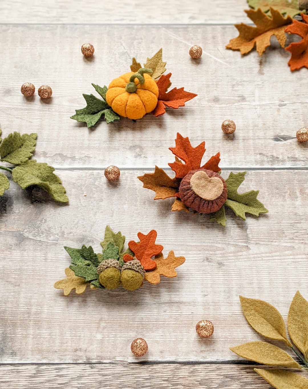 Autumn Headband, Pumpkin Hair Piece, Orange Hair Accessory, Fall Crown ...