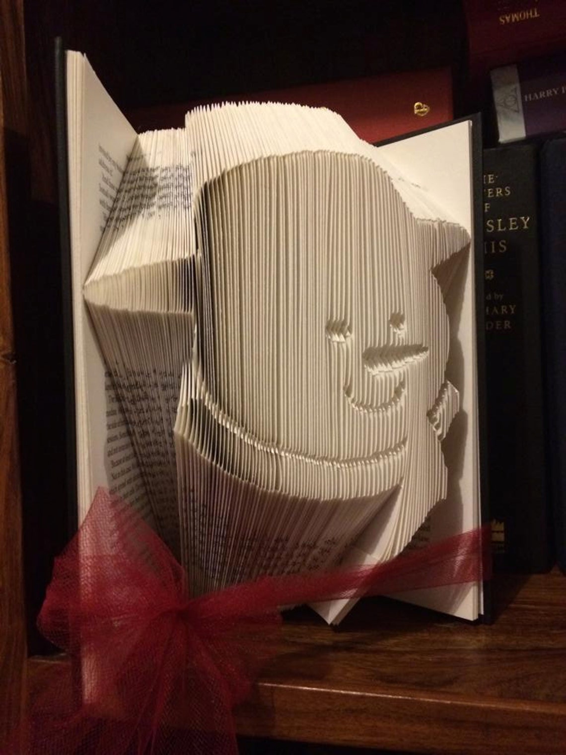 Book Folding Pattern for a Snowman ~ Christmas ~ +free Tutorial - Etsy