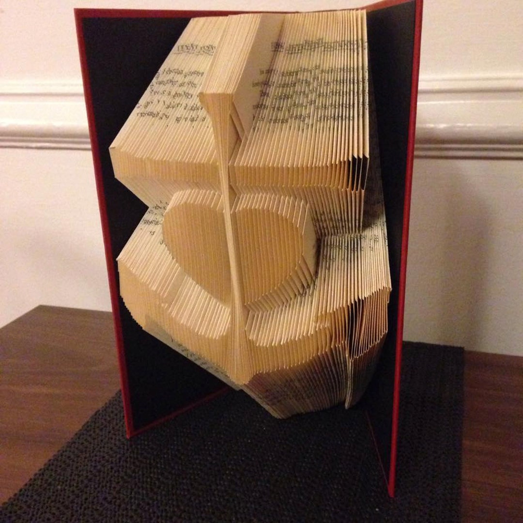 Book Folding Pattern for "faith Hope Love Symbol +free Tutorial - Etsy