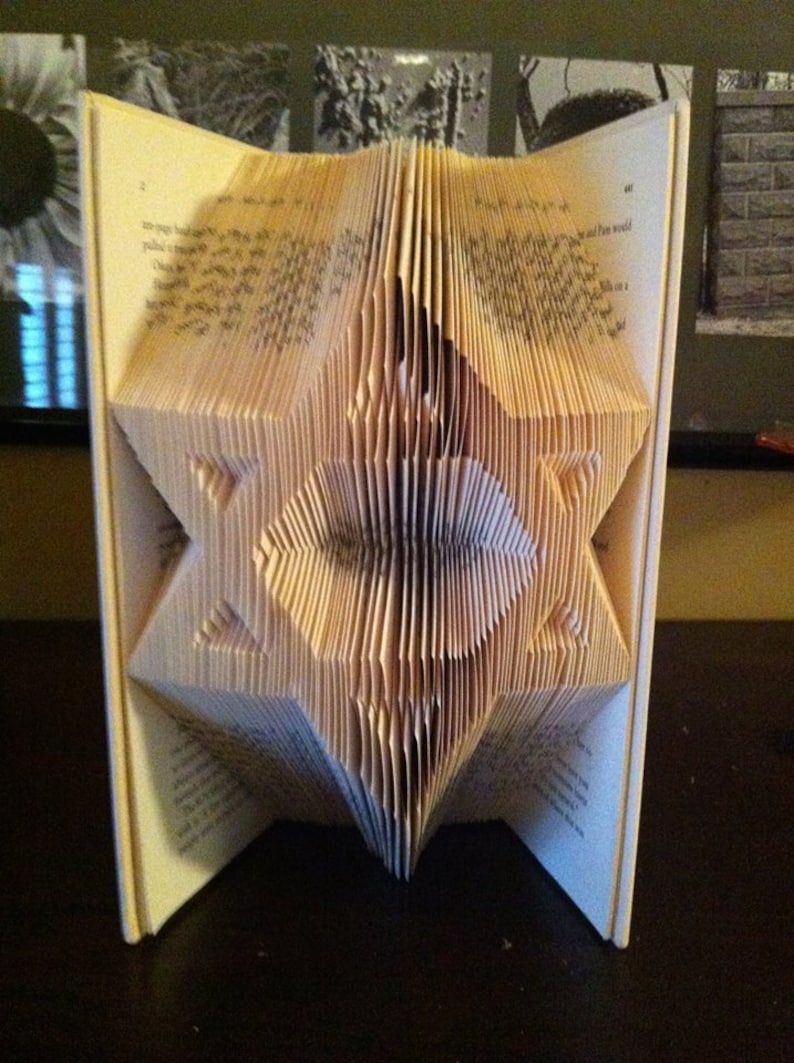 Book Folding Pattern for the "star of David" ~ Judaism ~ Religion+free ...