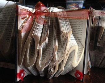 Book Folding Pattern for the Word read free - Etsy