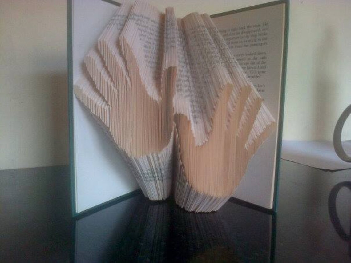 Book Folding Pattern for Mime Hands Hand Prints Masseuse | Etsy