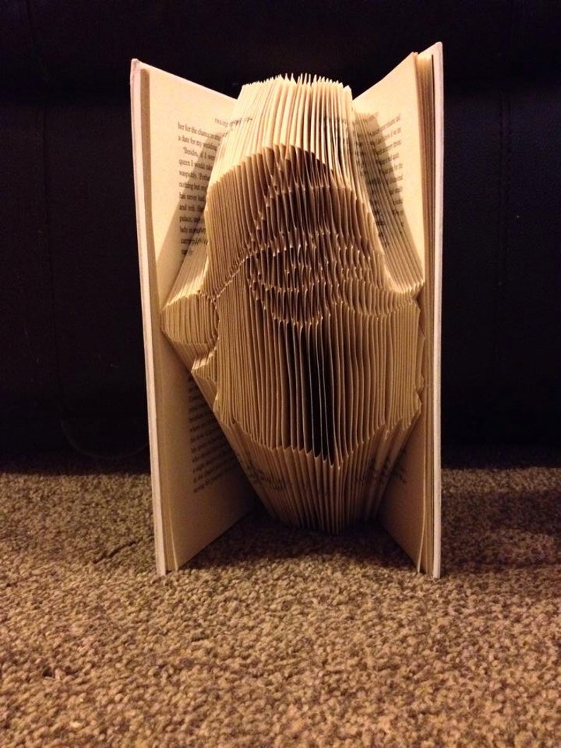 Book Folding Pattern for santas Face Christmas - Etsy