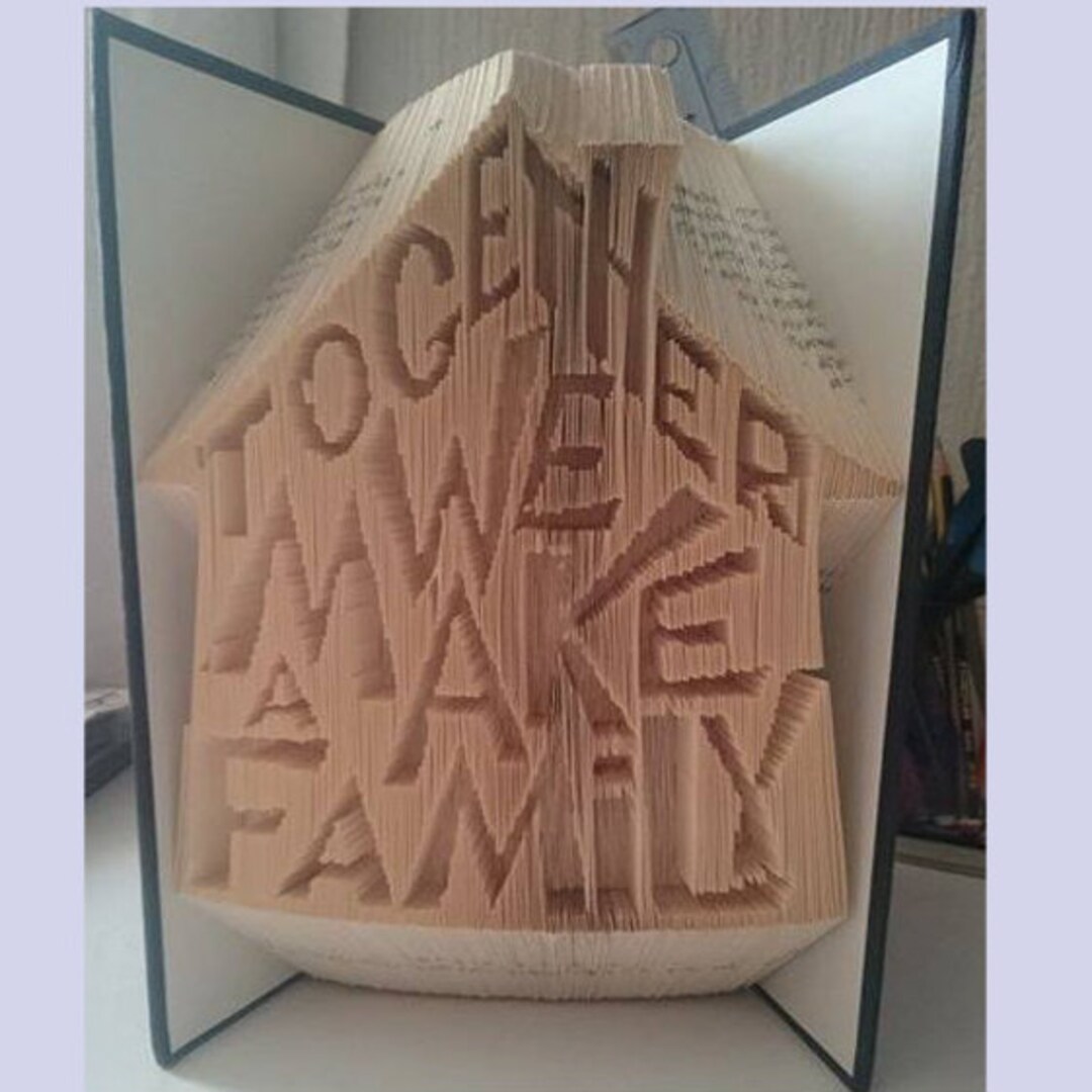 Book Folding Combi Cut and Fold. Together We Make a Family 499 Pages - Etsy