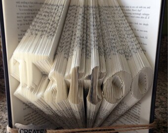 Book Folding Pattern for the Word read free - Etsy