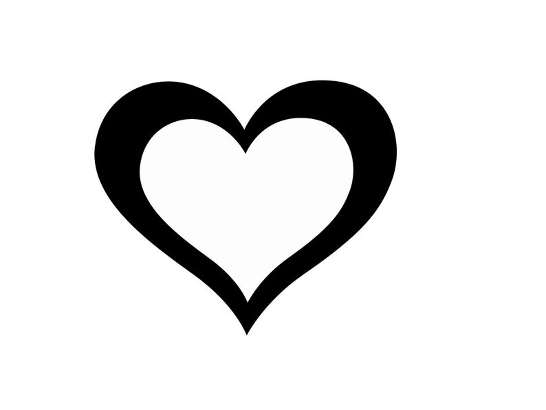 Book Folding Pattern for a Heart With an Inverted - Etsy UK