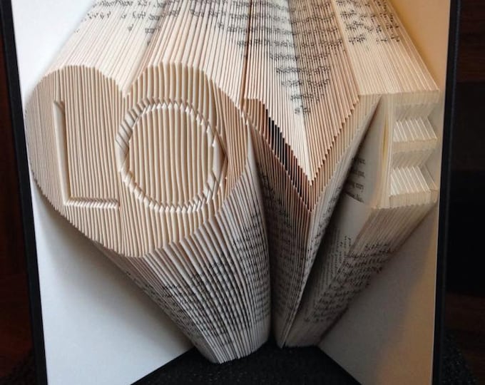 Book Folding Pattern for love With Heart free - Etsy UK