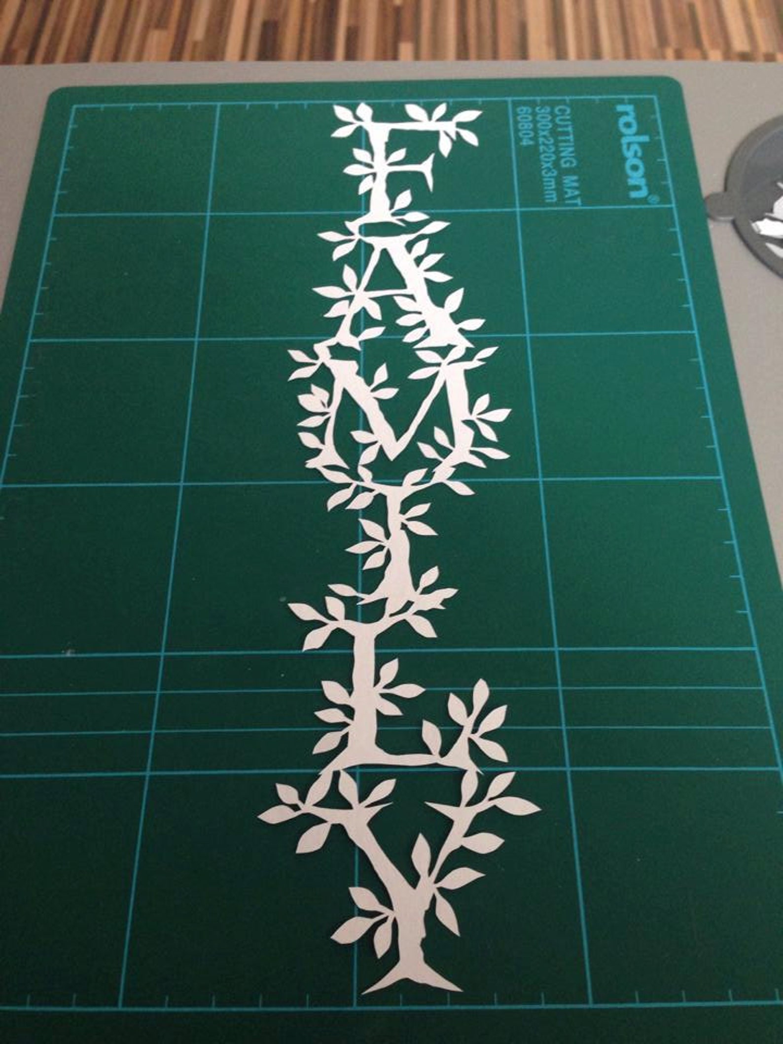 Paper Cutting Template family Tree Commercial Use - Etsy
