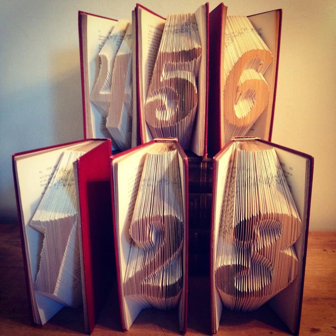 Book Folding Patterns for Numbers 0-9 Large and Small 20 Patterns! - Etsy