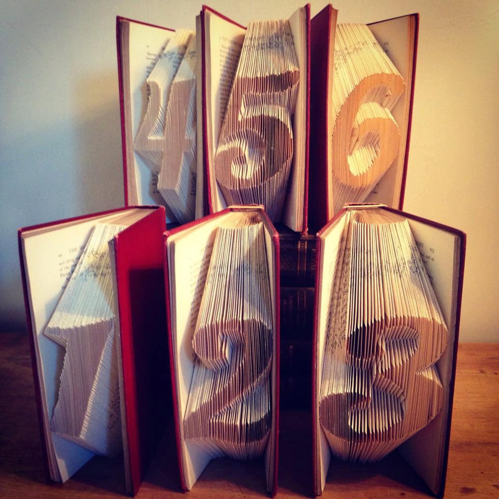 Book Folding Patterns for Numbers 0-9 Large and Small 20 - Etsy