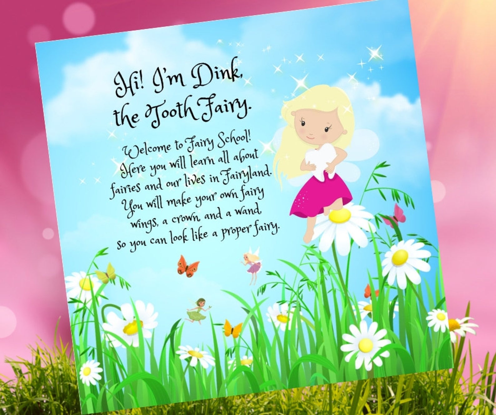 Fairy School Book, Fairy Book, Fairy Activities, Fairy Gift - Etsy